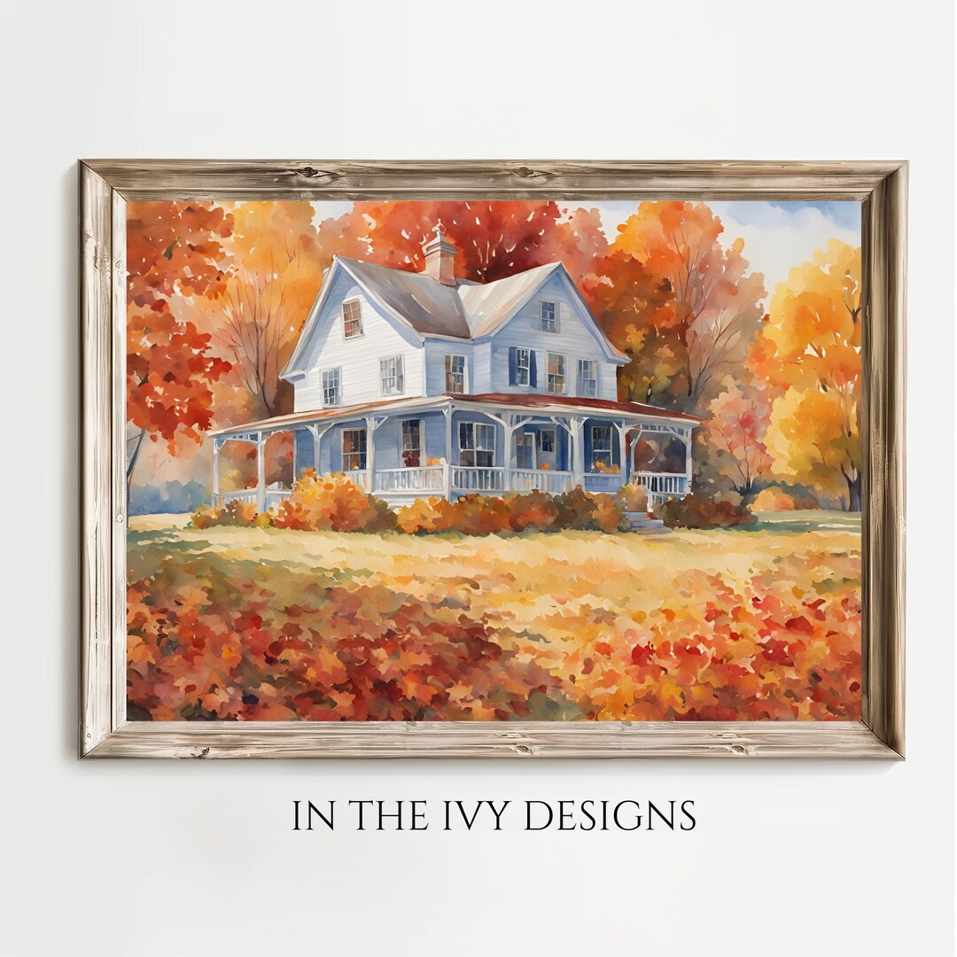 Farmhouse Print, Farmhouse Poster, Farmhouse Decor, Fall Print, Fall ...