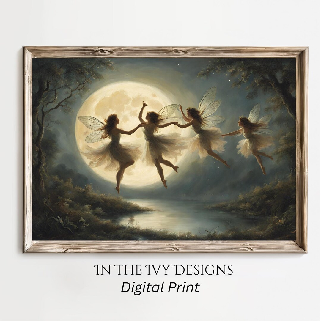 Fairy Print, Fairy Poster, Fairy Wall Art, AI, Fairy Canvas, Fairy ...