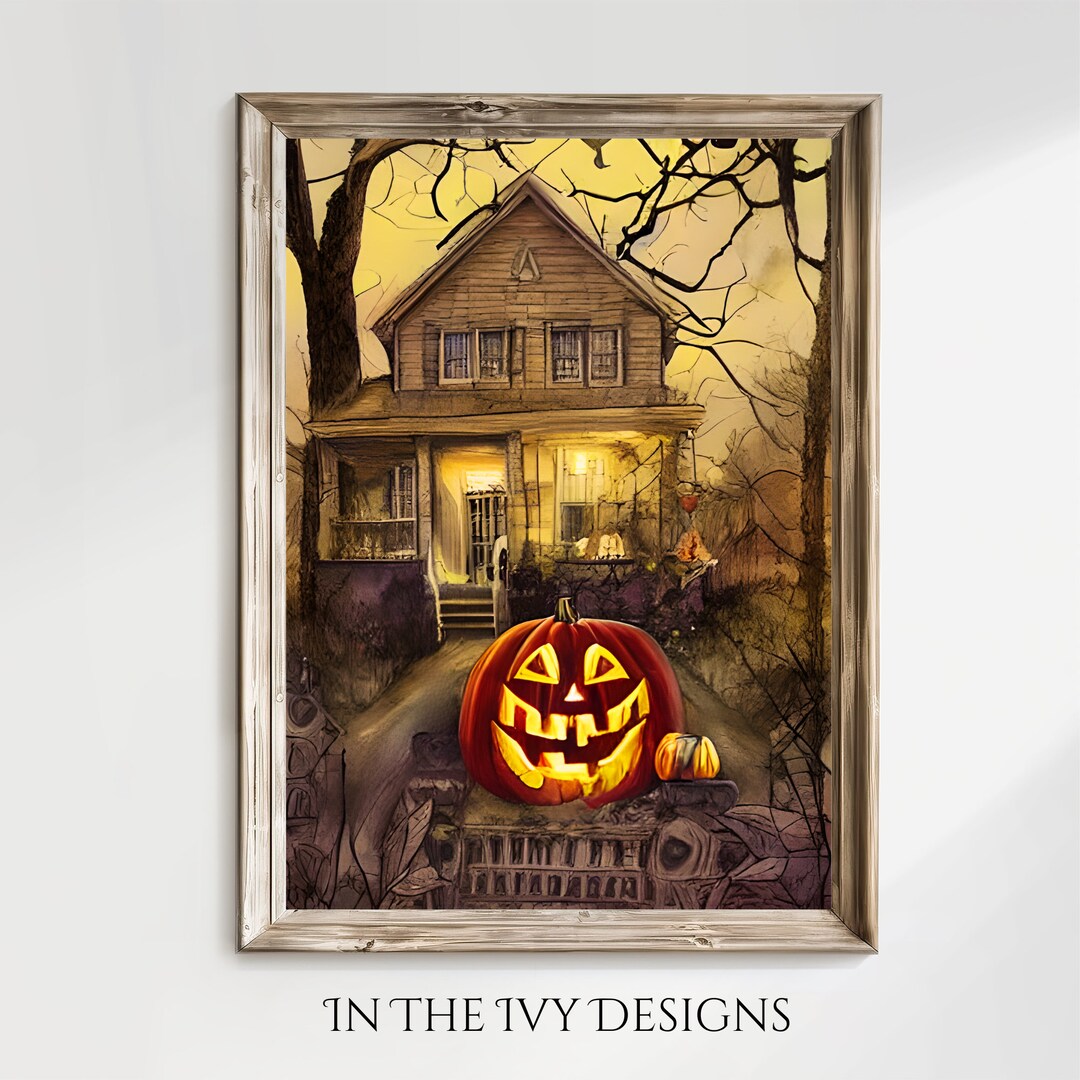Halloween Poster Halloween Print Wall Poster Wall Decor Home Decor Wall ...