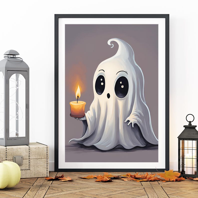 Halloween Print, Ghost, Classroom Print, Digital Download, Halloween ...