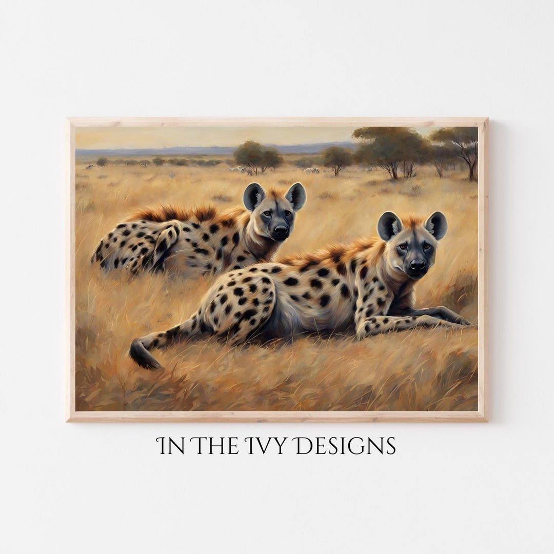 Animal Print, Hyena, Animal Poster, Wall Art, Wall Print, Animal Prints ...