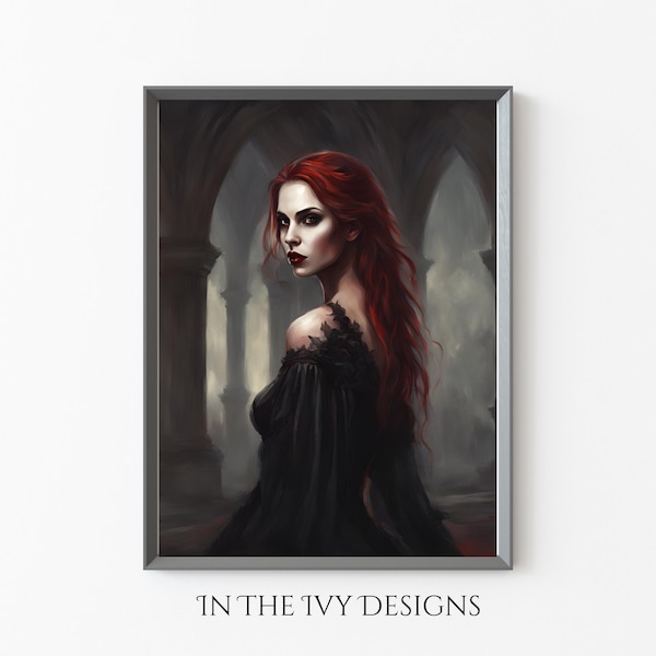 Female Vampire Wall Art - Etsy