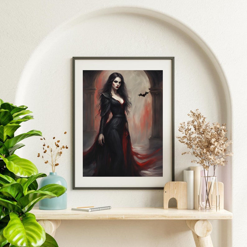 Female Vampire, Vampiress, Horror Print, Fantasy Print, Fantasy Art - Etsy