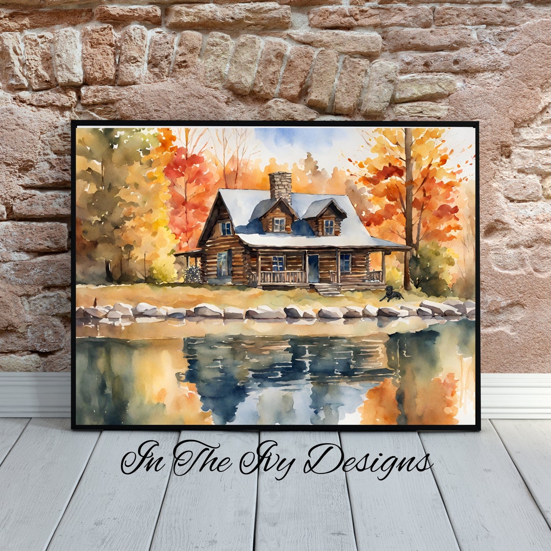 Rustic Poster Matte Paper Poster Cabin Poster Wall Poster Cabin Decor ...