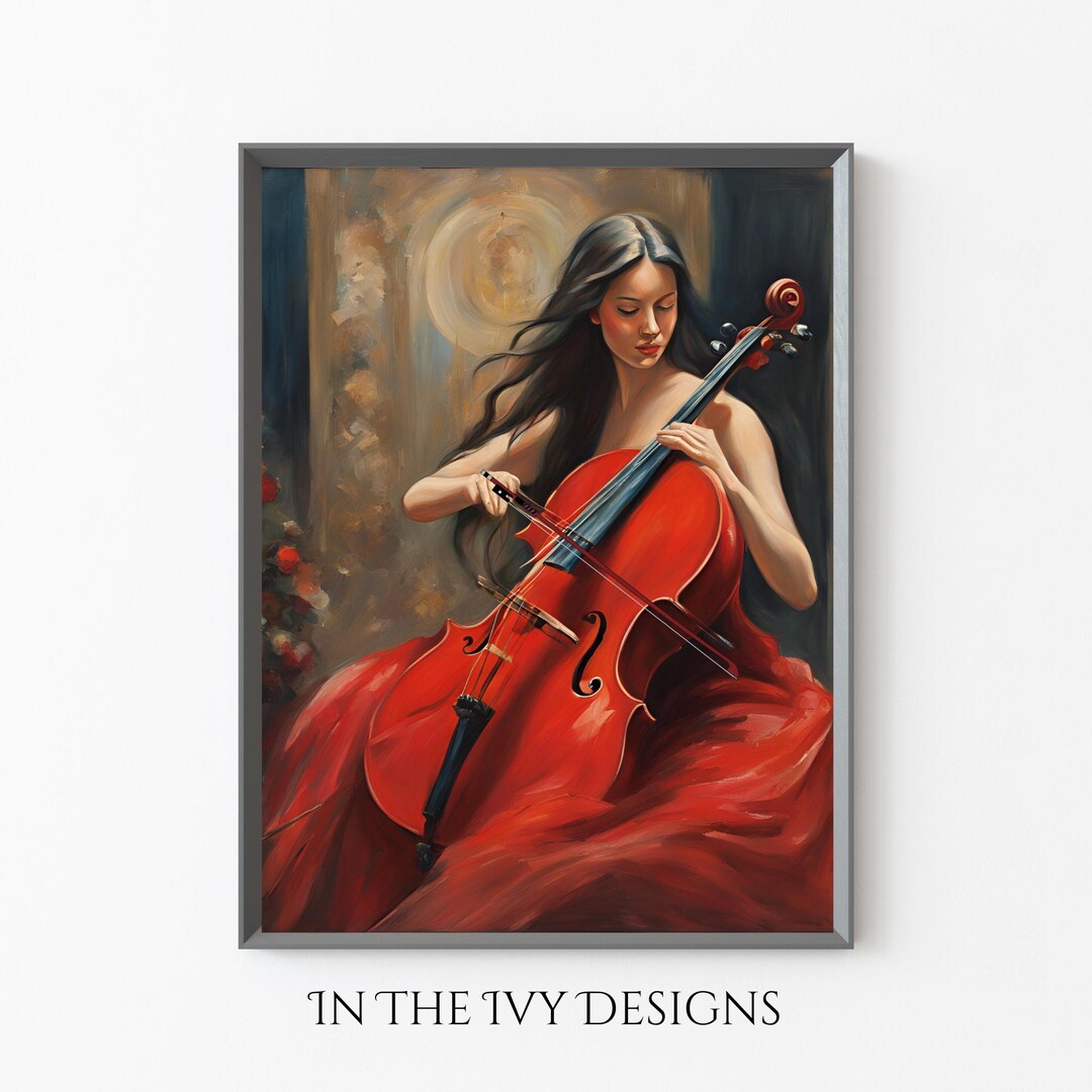 Classical Print, Music Print, Classy Print, Cello Player, Classical ...