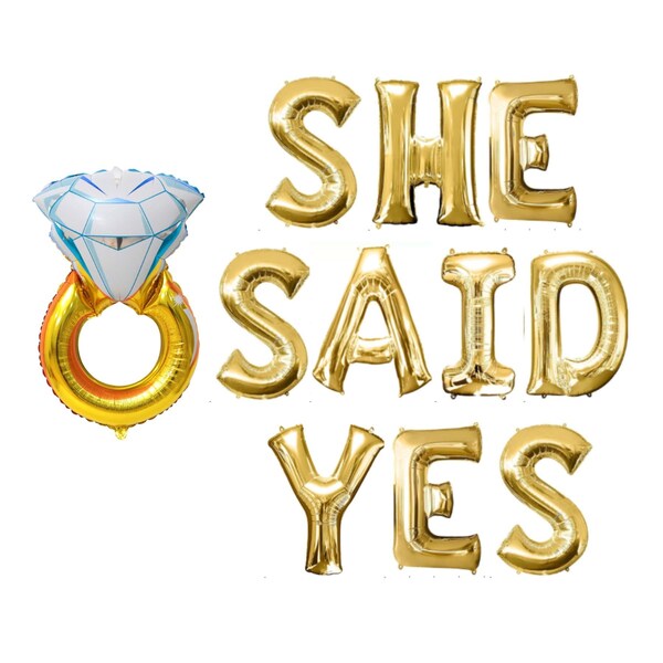 She Said Yes Balloons - Etsy