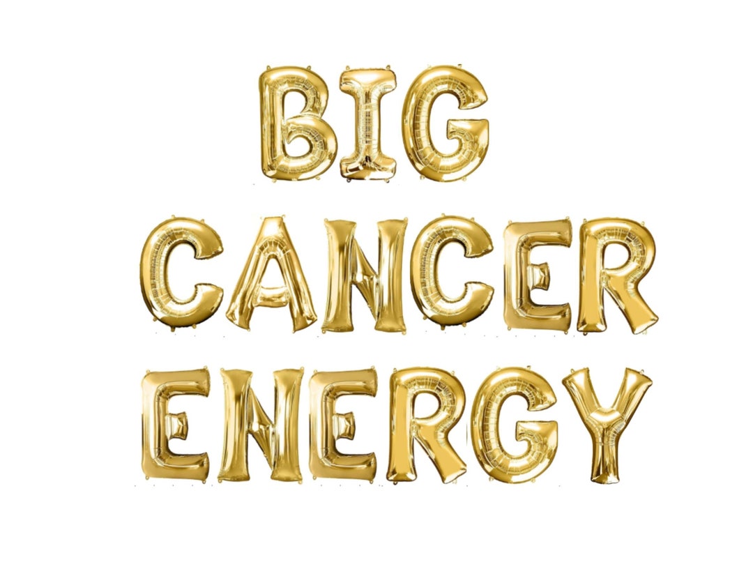 Cancer Birthday Decor, Big Cancer Energy Banner, Cancer Birthday ...