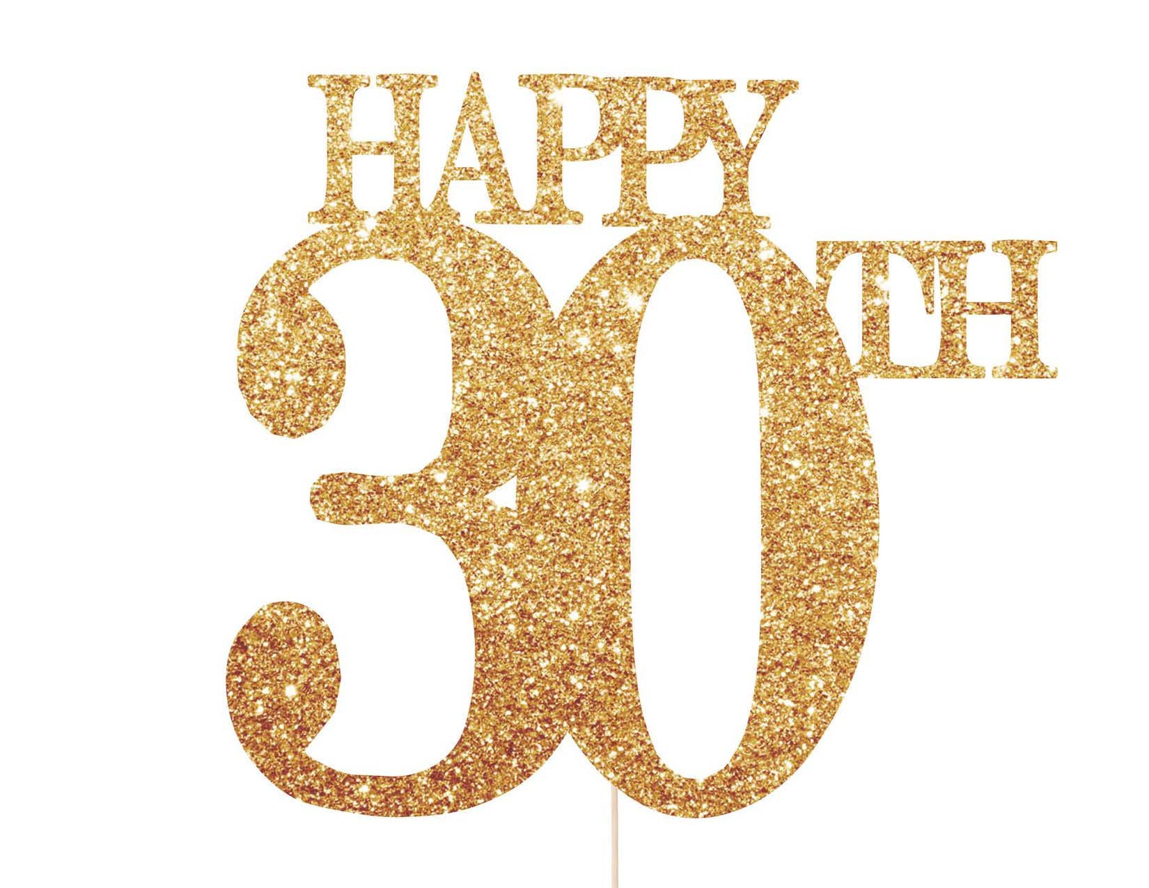 Happy 30th Birthday Cake Topper Happy 30th Cake Topper 30th Etsy Happy 30th Birthday Cake Topper Happy 30th Cake Topper 30th Etsy