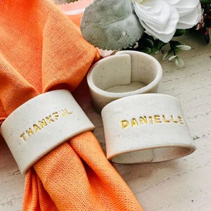 Personalized Napkin Rings for Wedding, Housewarming Gift for Family ...