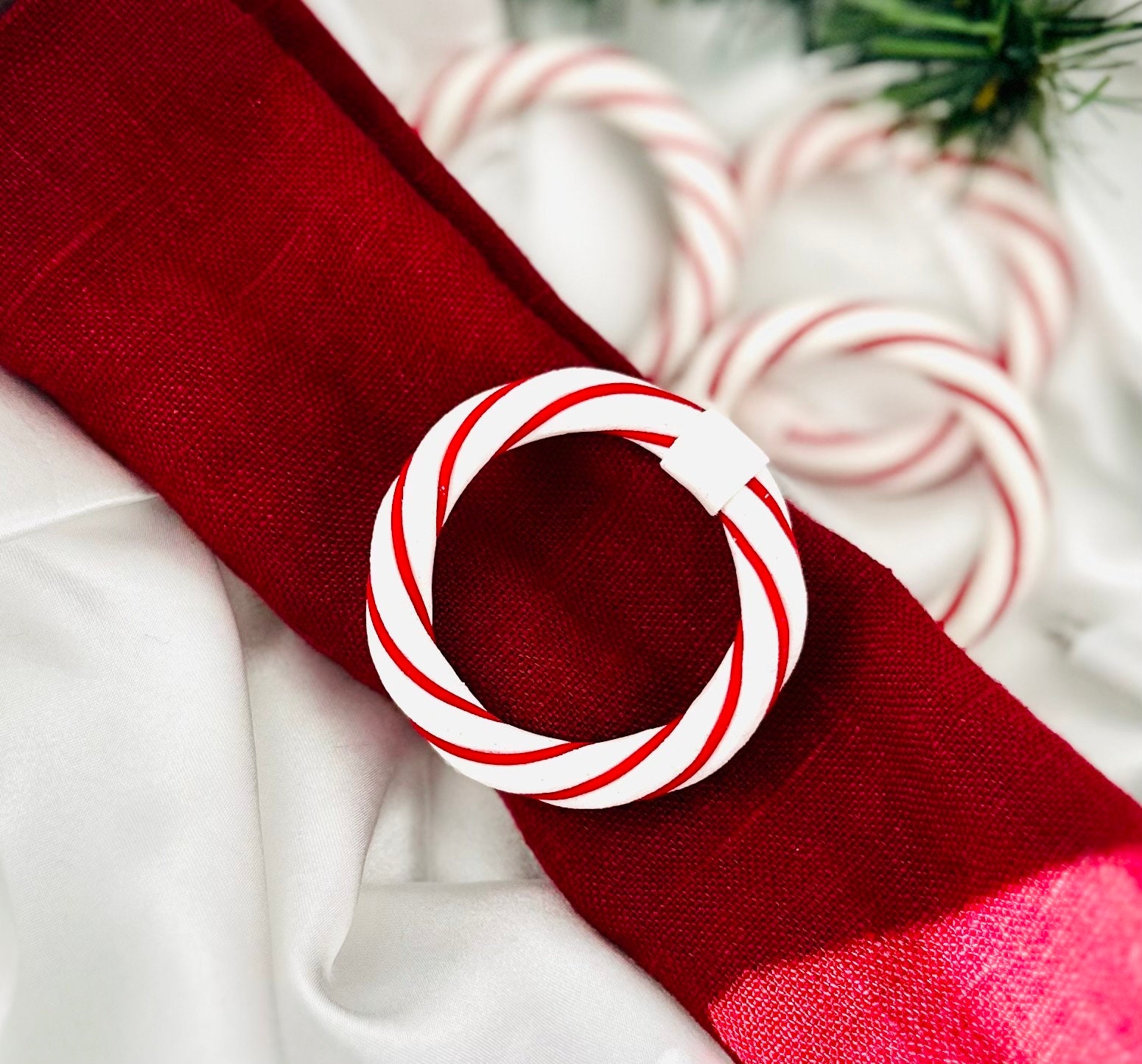 Candy Cane Napkin Rings at Ella Kendall blog