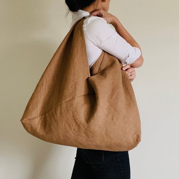 Linen Shoulder Bag - Etsy