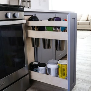 Pull-out Utensil Drawer Organizer Plans for Kitchen Cabinets - Etsy