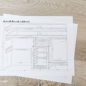 DIY Drawer Closet Organizer Plans | PDF Workbook - Etsy