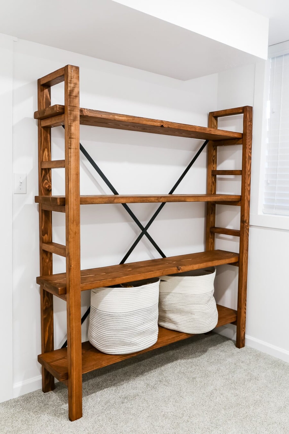 Simple Modern Bookshelf Plans - PDF File Instant Download - Etsy