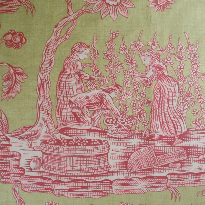 English Toile Fabric - Etsy
