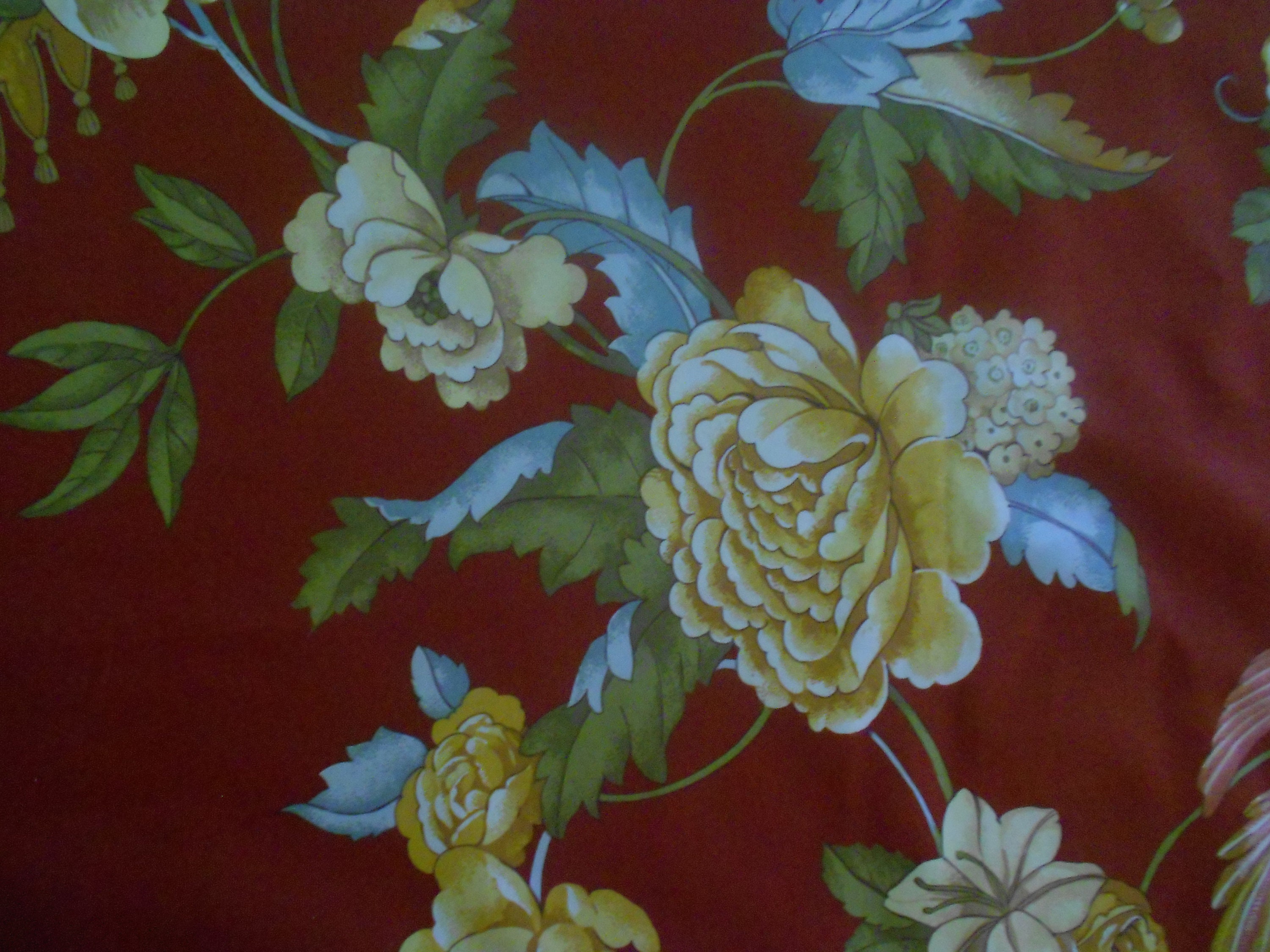 Vintage Stroheim Romann Fabric: Empress Garden Chinoiserie Birds, 5 ...