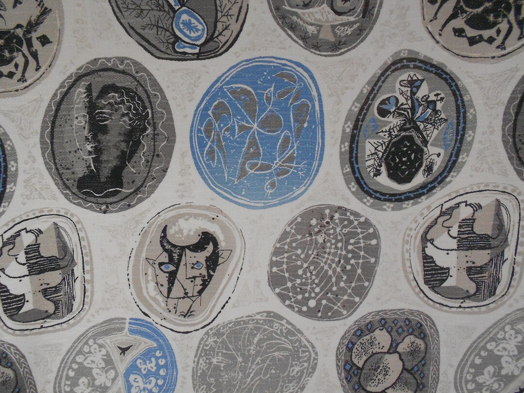 Rare Georges Braque Lucienne Day Picasso Era Textile Fabric 1956 ...