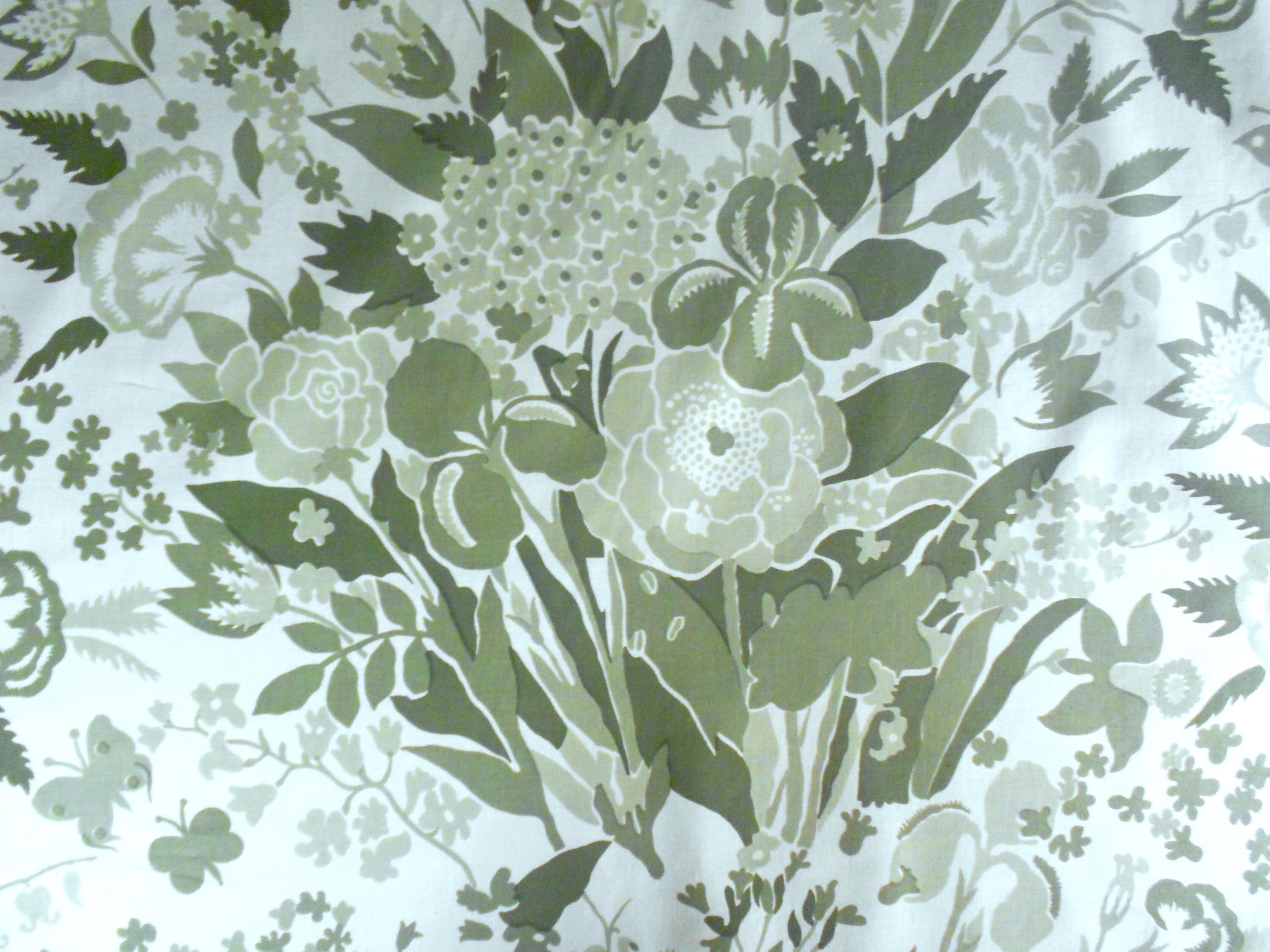 10 Yards Rare Scalamandre Floral Toile Fabric From the 1940s Vintage ...