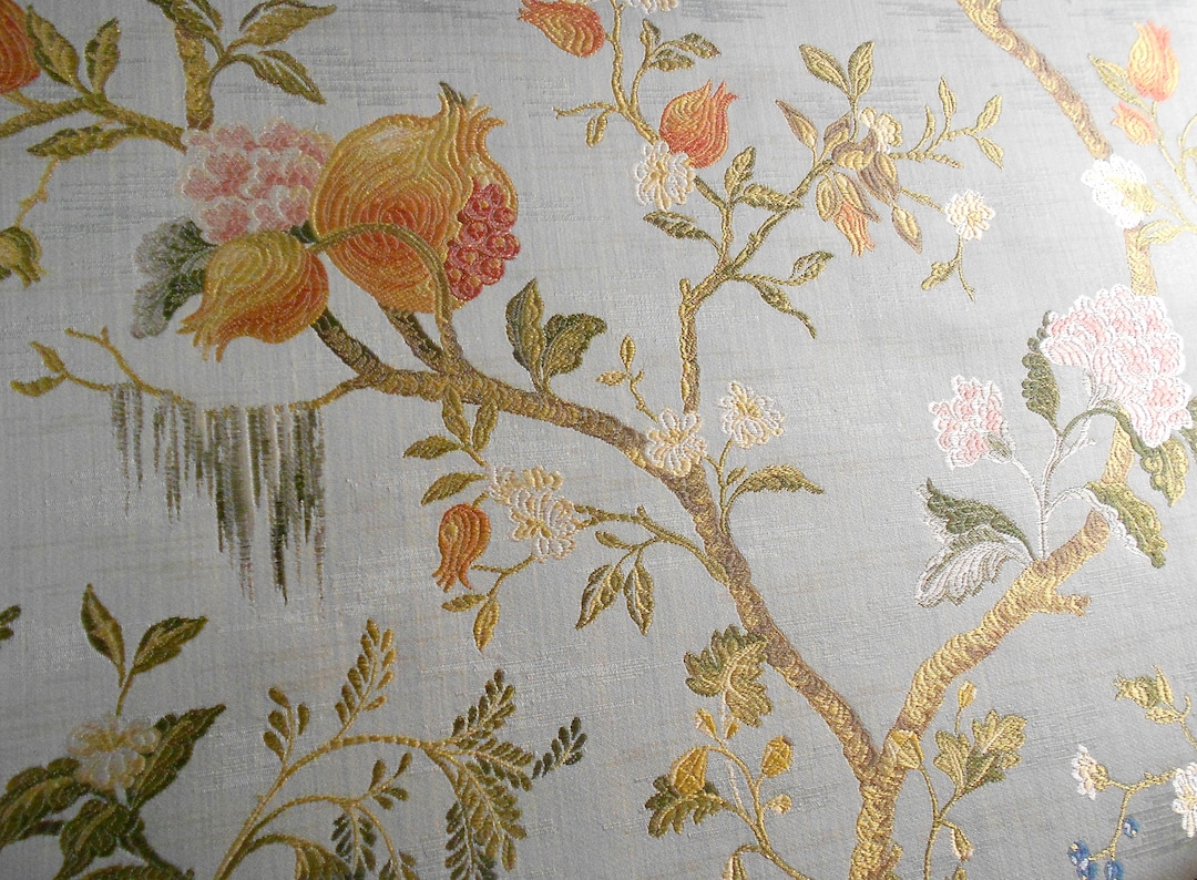 3.25 Yards Scalamandre Melograno Lampas Fabric Retail Value 2177 ...