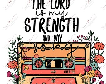 Acrylic the Lord is My Strength Christian Cake Topper Psalm 28 Verse 7 ...