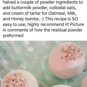 Foaming Floating Bath Bomb Recipe Rock Hard NO Slsa No Milk Powder ...