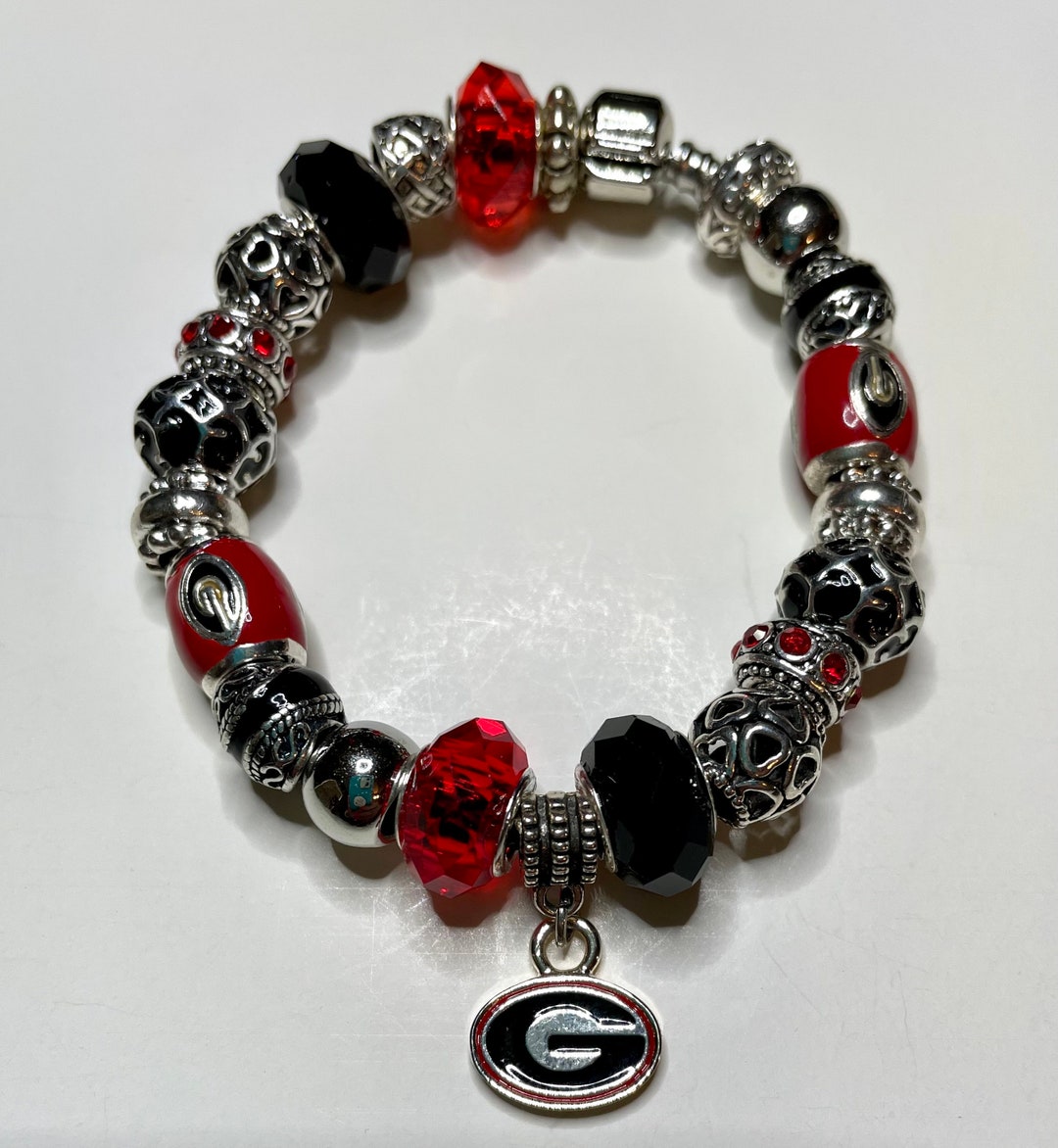 Collegiate Bracelet With Dangle Charm - Etsy