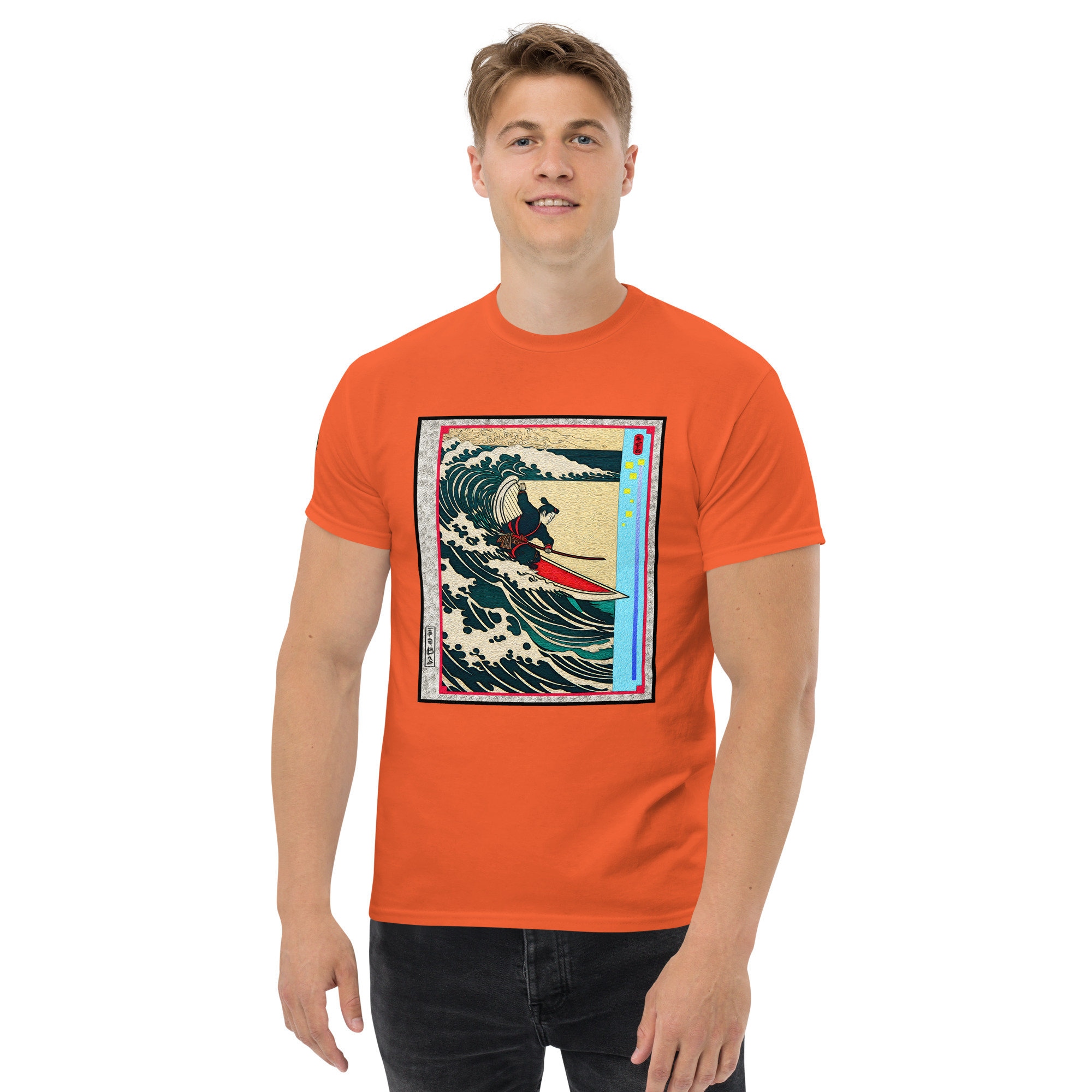 Samurai Surfer Classic T-shirt - Etsy