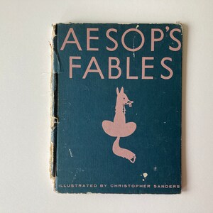 1970 Original Vintage Illustration / Aesop's Fables / the Old Man and ...
