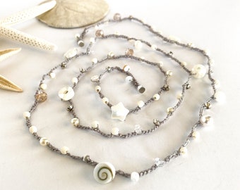 Ivory Moon Necklace - Etsy