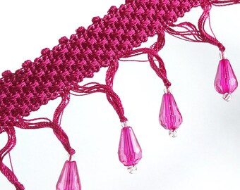 Beaded fringe trim | Etsy