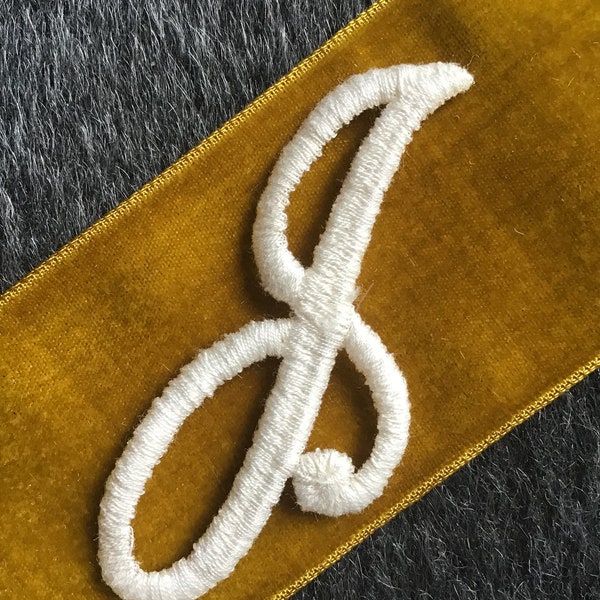 Letter J Embroidery - Etsy