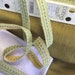Conso 1" BRAIDED Decorative Trim by the Yard / Natural Aqua Green ...