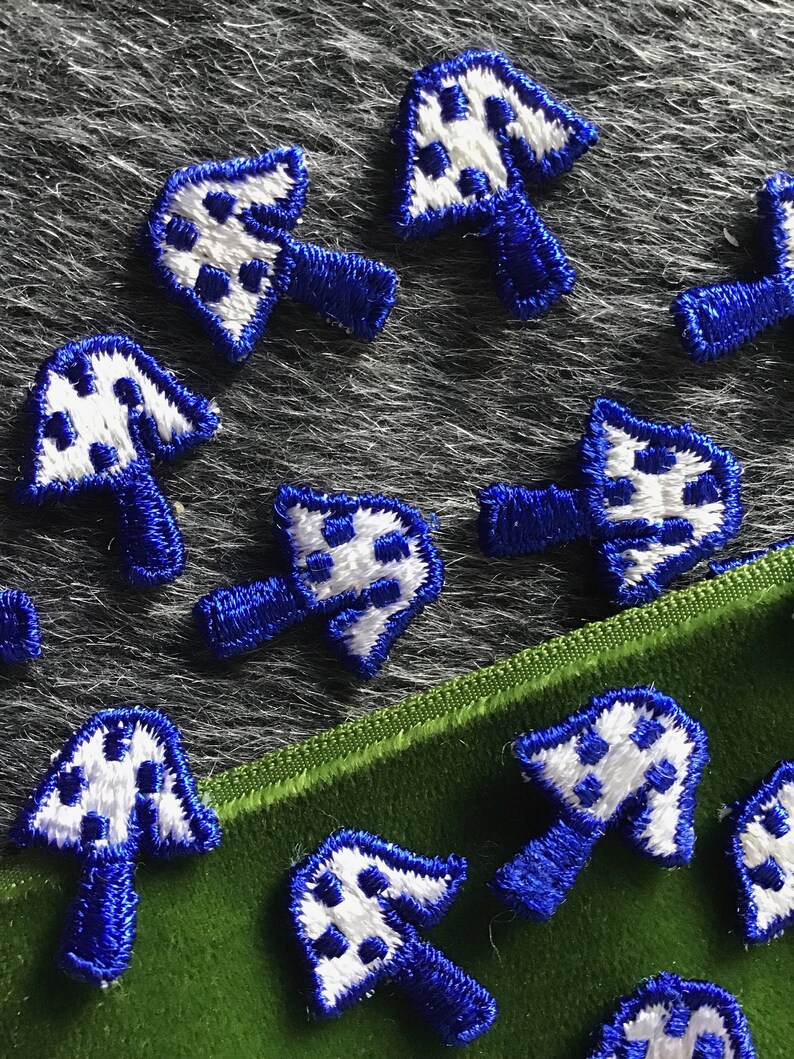 Mushroom Applique Patches Vintage Embroidered Toadstool Patches for Embellishments Crafts Sewing ...