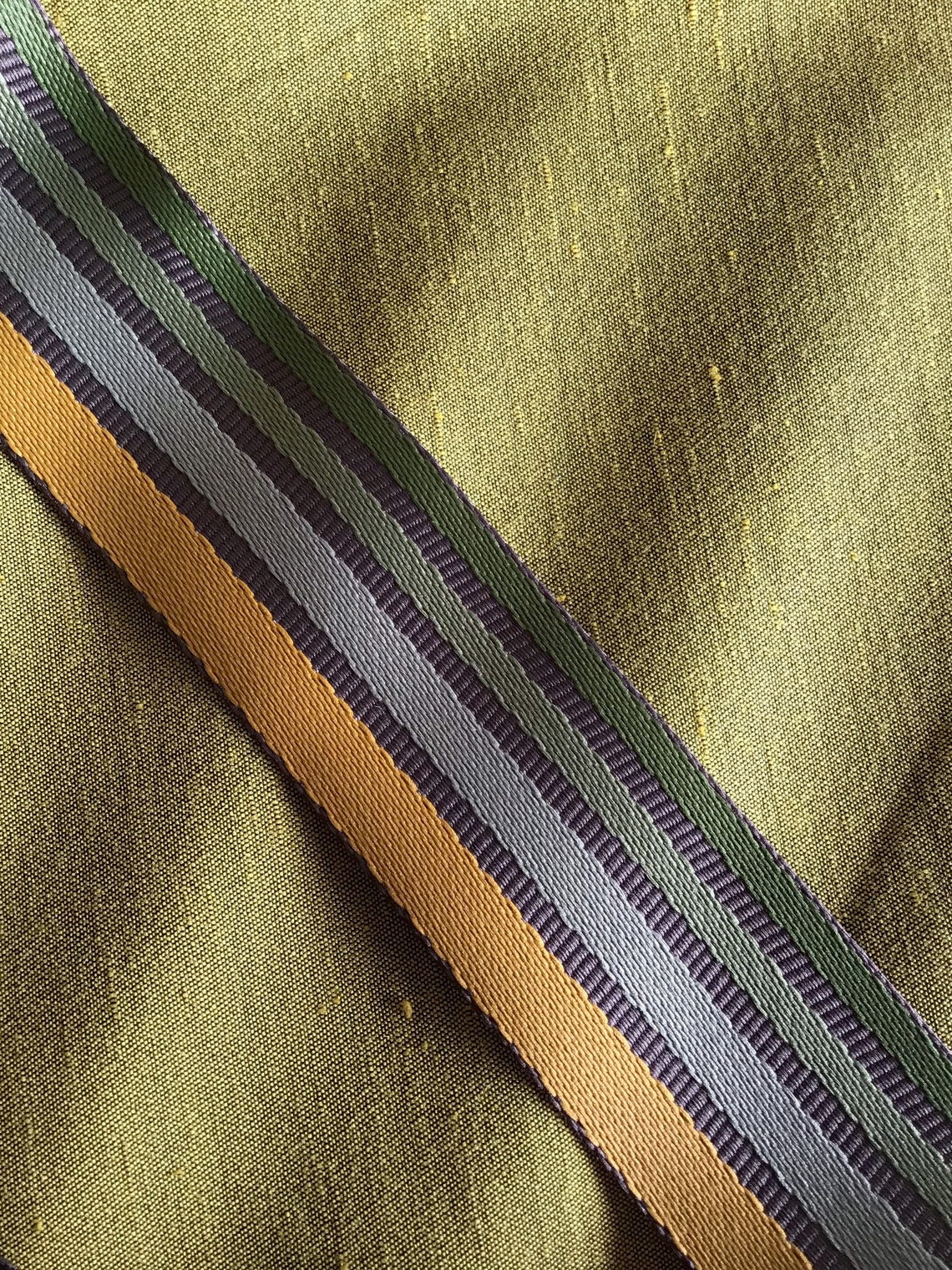 2" Wide Brownstone Collection Twill Band Ribbon Tape COMBO STRIPE Dark ...