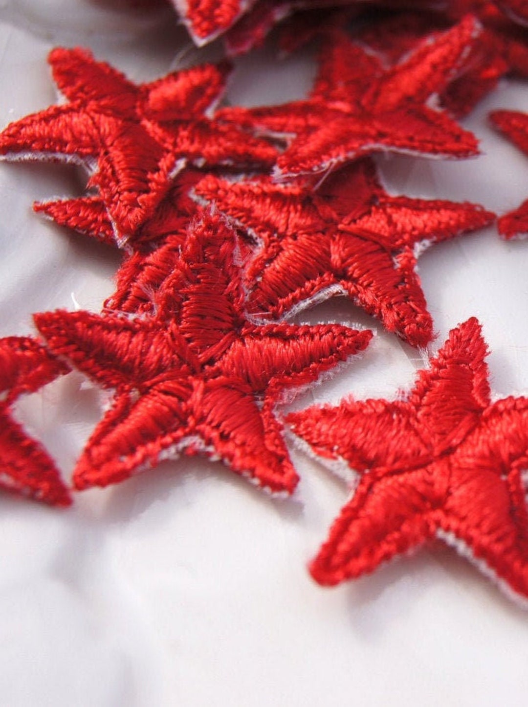 RED STAR Applique Iron on Red Star Embroidery Stars Patches, Vintage ...