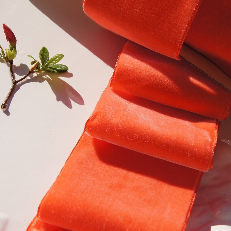 Orange Velvet - Etsy