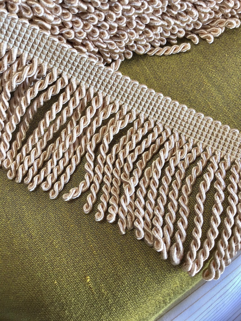Wrights 3" CHAMPAGNE BULLION FRINGE Trim by the Yard + Discount Roll ...