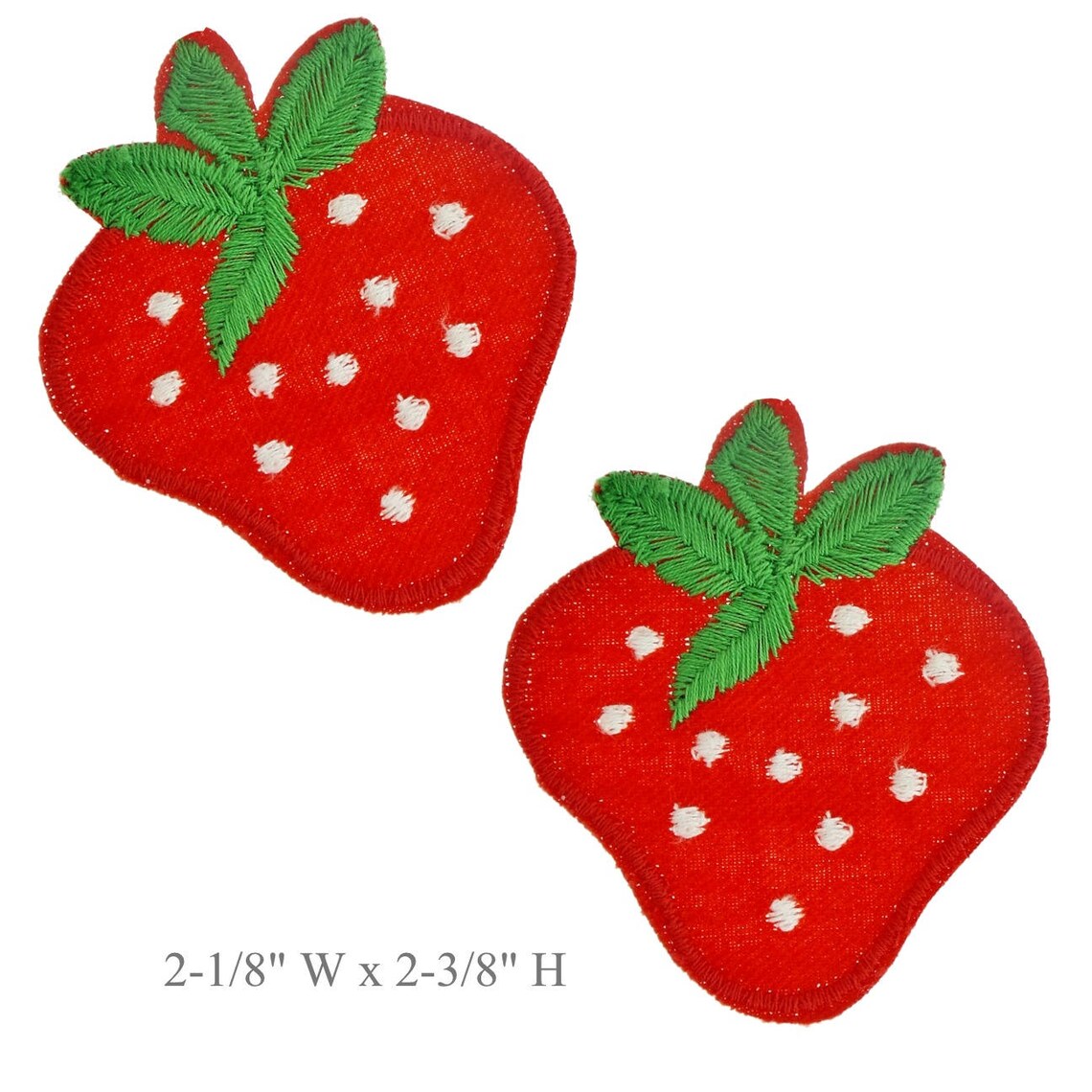 Strawberry Applique Patches Vintage Embroidered Strawberries - Etsy