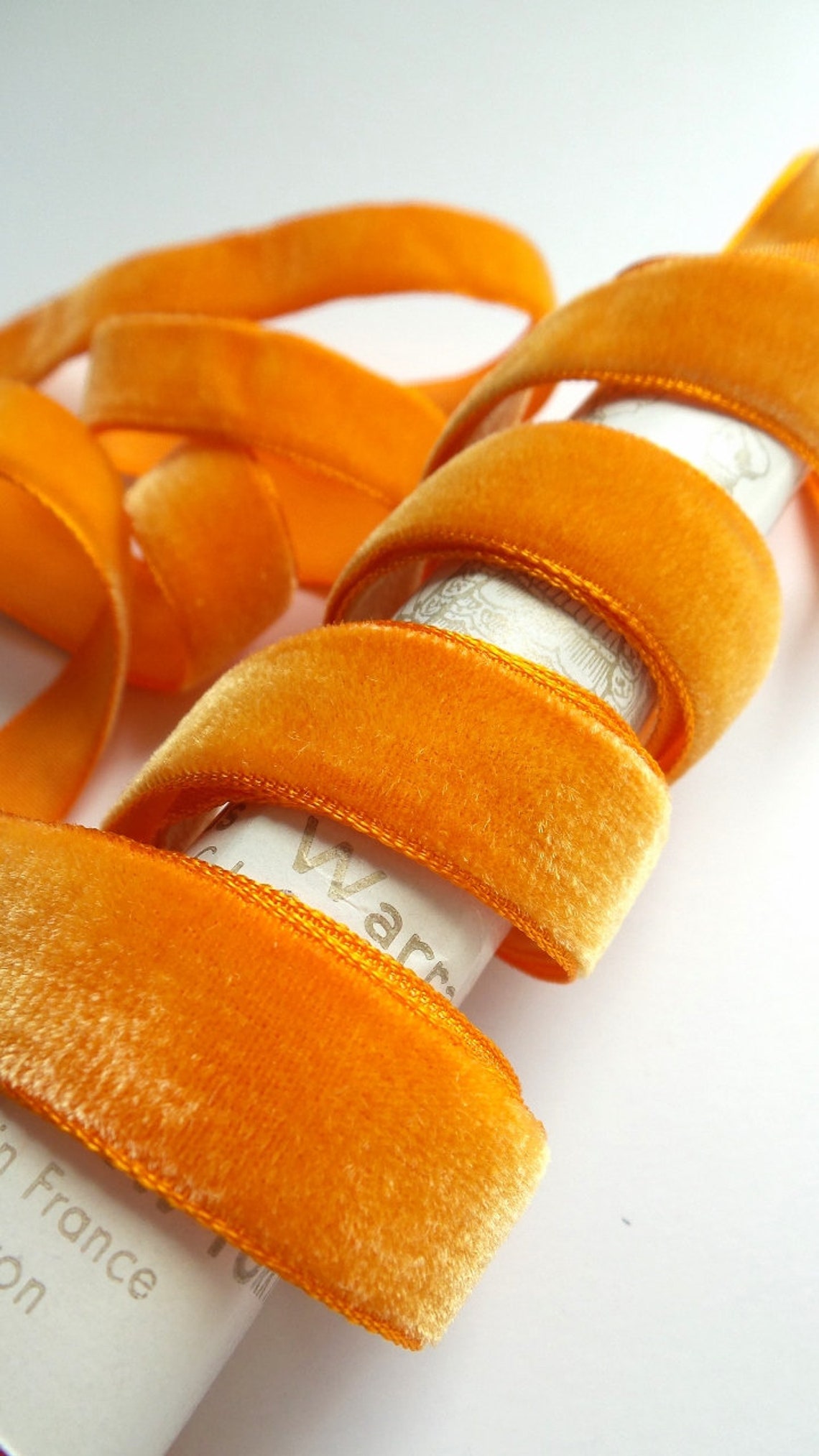 Orange French Velvet Ribbon 16mm Wholesale 5/8 Inch - Etsy