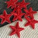 RED STAR Applique Iron on Red Star Embroidery Stars Patches, Vintage ...