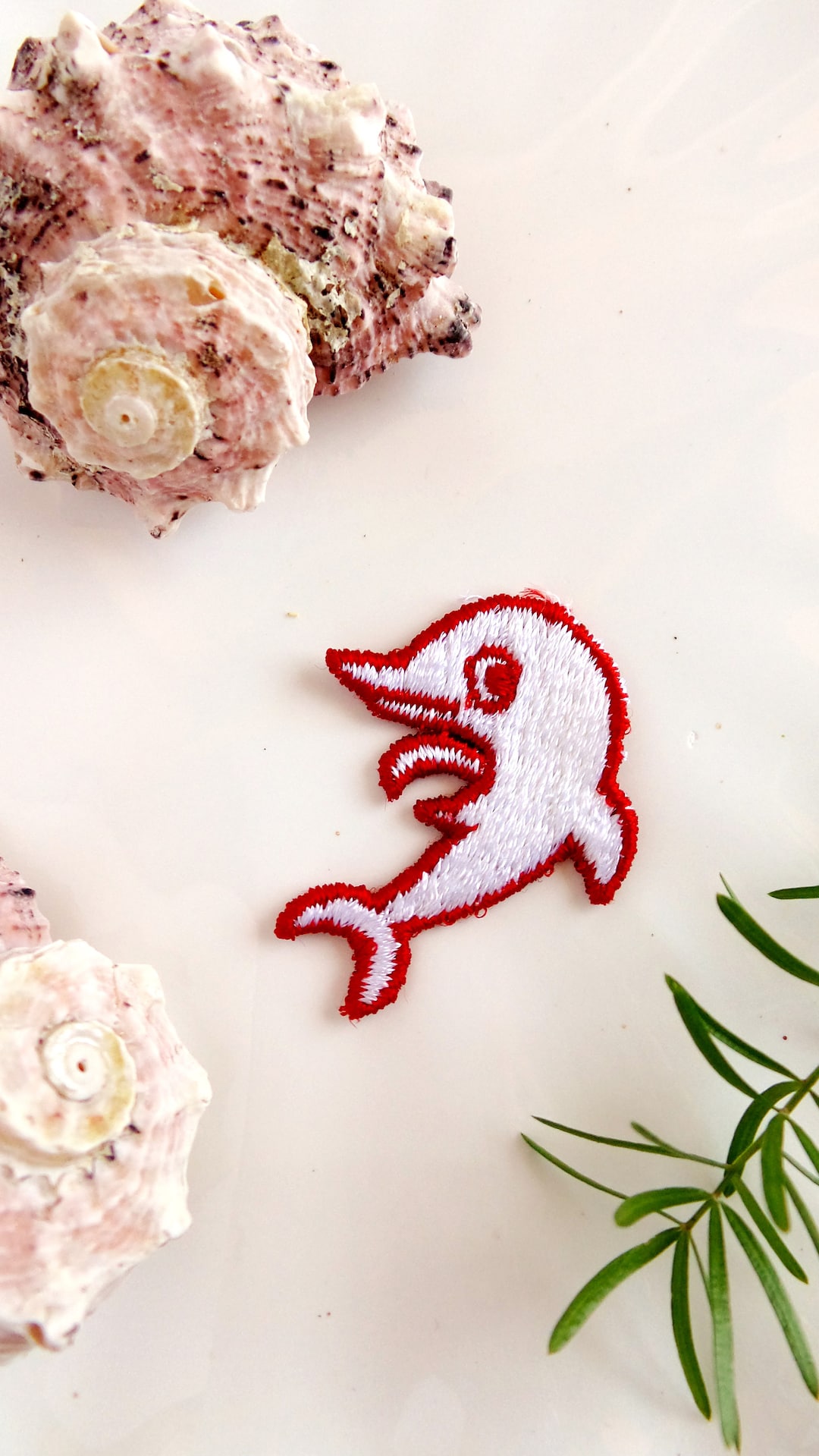 Cute Dolphin Embroidered Applique Vintage Dolphin Sew on Applique ...