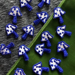 Mushroom Applique Patches Vintage Embroidered Toadstool Patches for Embellishments Crafts Sewing ...