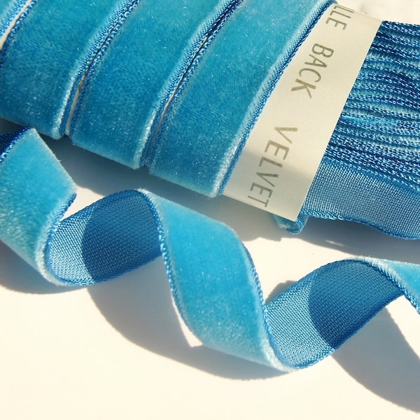 Blue Velvet Ribbon - Etsy