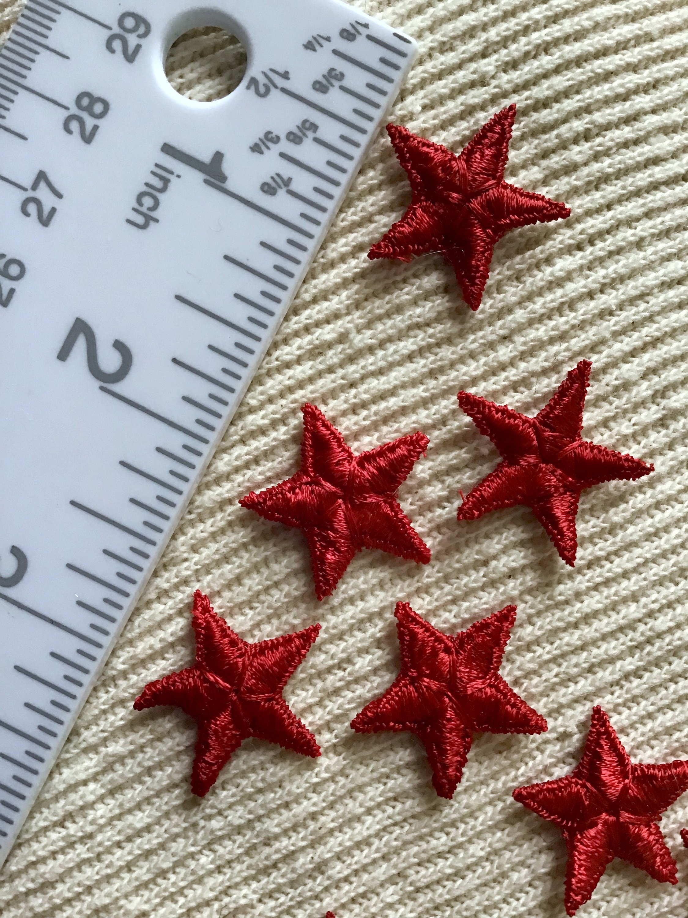 1960s Red Star Applique Vintage Embroidered Applique Star - Etsy