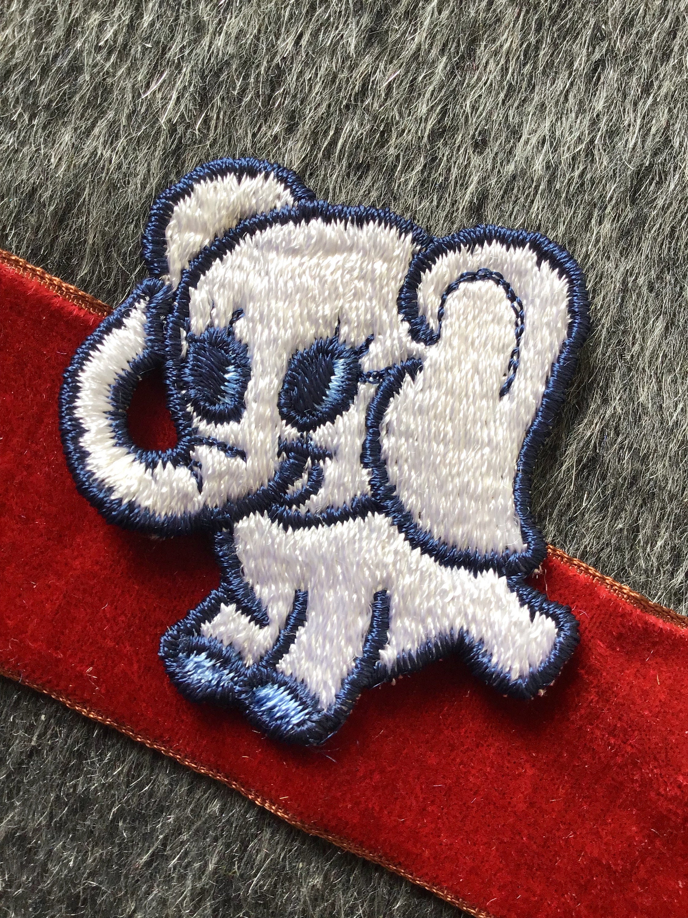 Collectible Baby Elephant Embroidery Applique Patches, Pink White ...