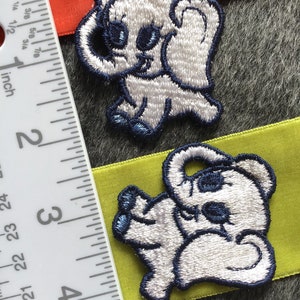 Collectible Baby Elephant Embroidery Applique Patches, Pink White ...