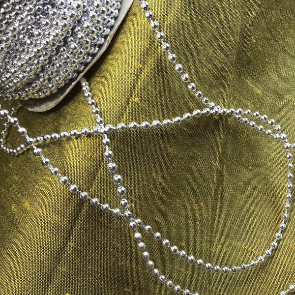 Silver Beaded Trim - Etsy