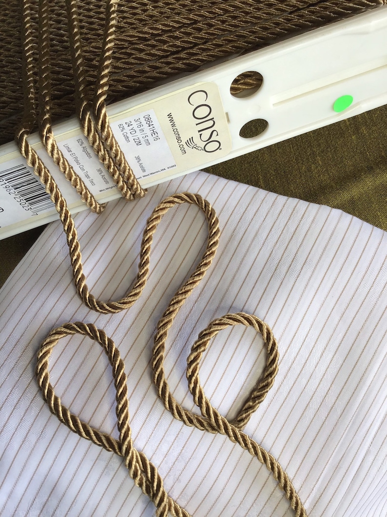 Conso Cotton GOLD TWISTED CORDING Trim by the Yard / Wholesale ...