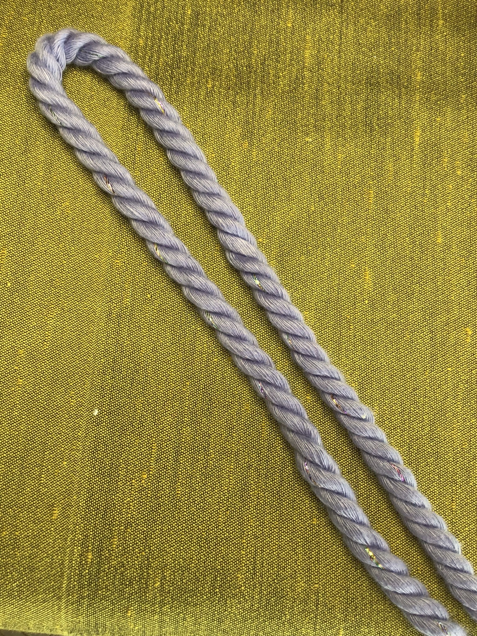 LILAC Lavender Rope METALLIC TWISTED Cord Trim, Soft Decorative Rope ...