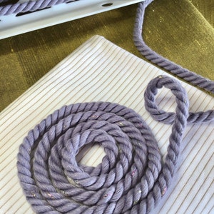 LILAC Lavender Rope METALLIC TWISTED Cord Trim, Soft Decorative Rope ...